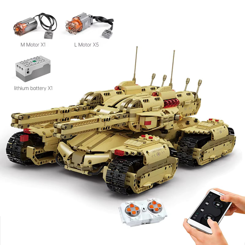 4-Track Combat Tank 3296PCS – GoBuildit